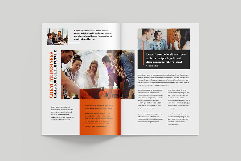 Magazine Layout Template Business Magazine Design
