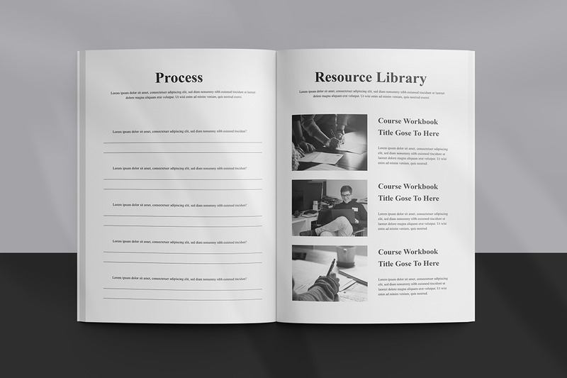 Course Workbook Magazine Layout #345056 - TemplateMonster