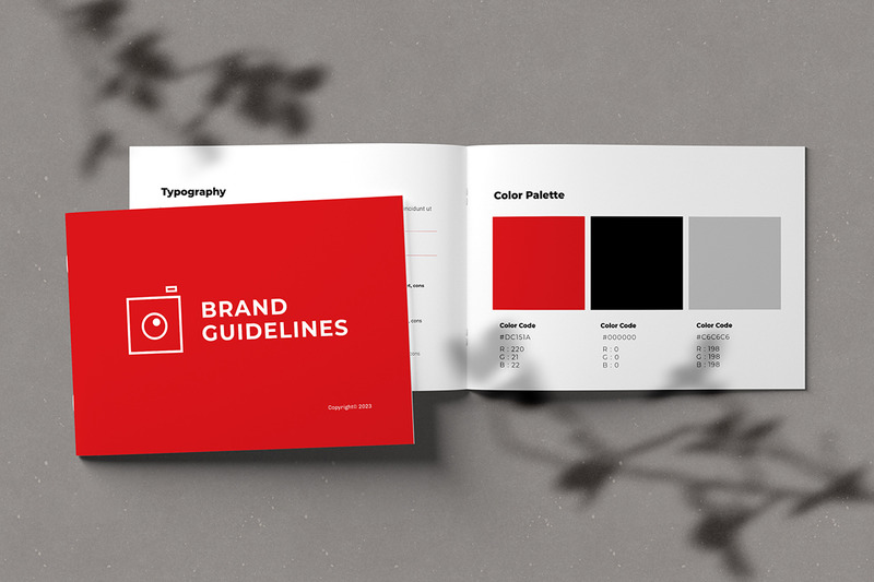 Landscape Brand Guideline _Red Color - TemplateMonster