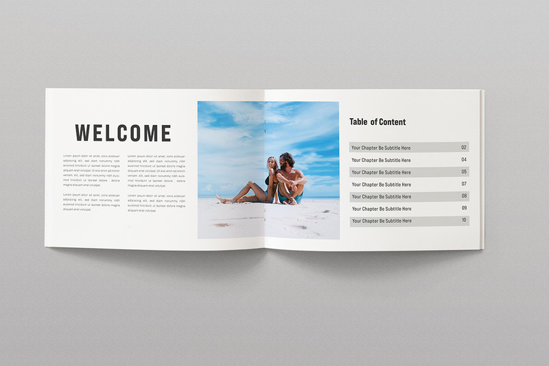 Landscape travel eBook Template #335872 - TemplateMonster