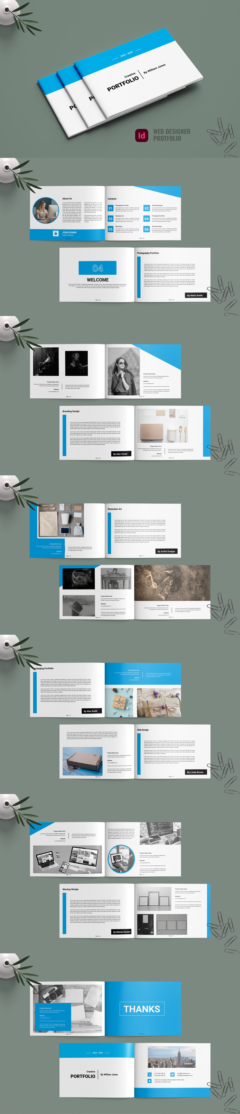 Graphic Design Portfolio Template #330228 - TemplateMonster