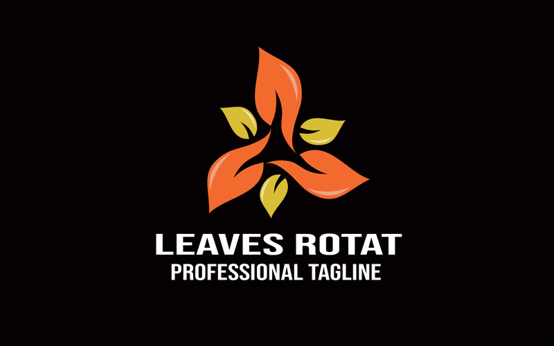 Leaves Rotation Logo Template logo #351696 - TemplateMonster
