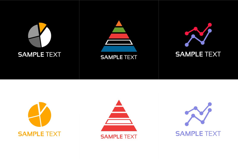 Logo FREE in the form of a graph for the website and application