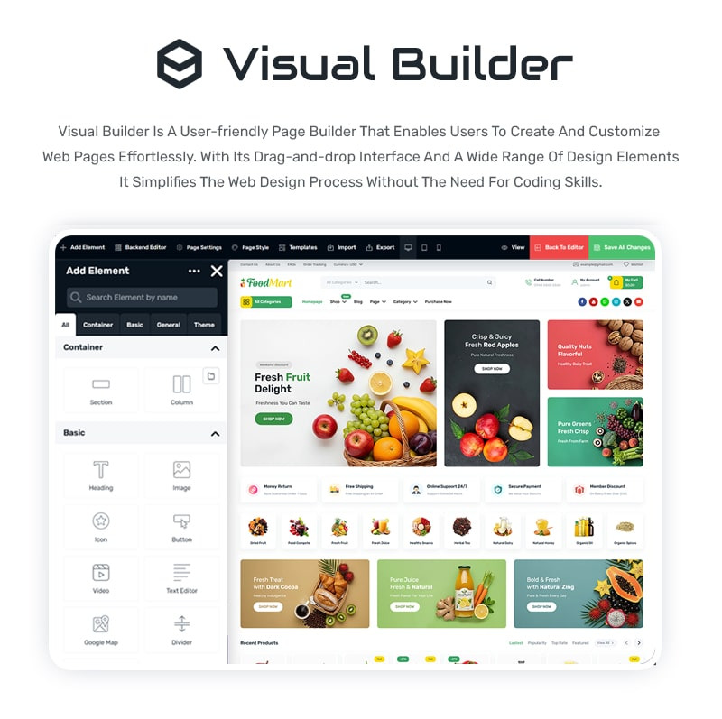 FoodMart - Organic Food WooCommerce WordPress Theme