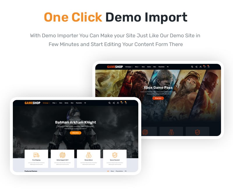 GameShop - Game Store WooCommerce WordPress Theme