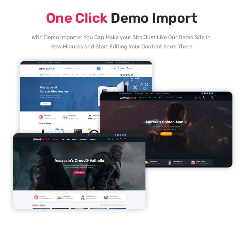 GameMart - Game Store WooCommerce WordPress Theme