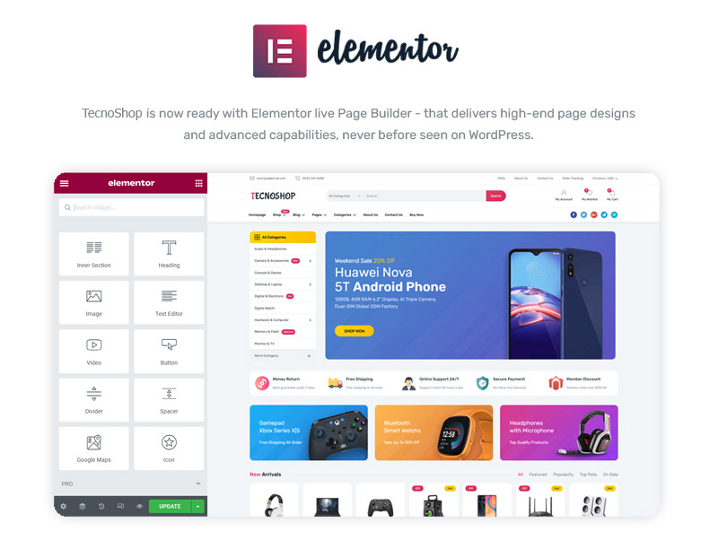 Tecnoshop - Electronics WooCommerce WordPress Theme