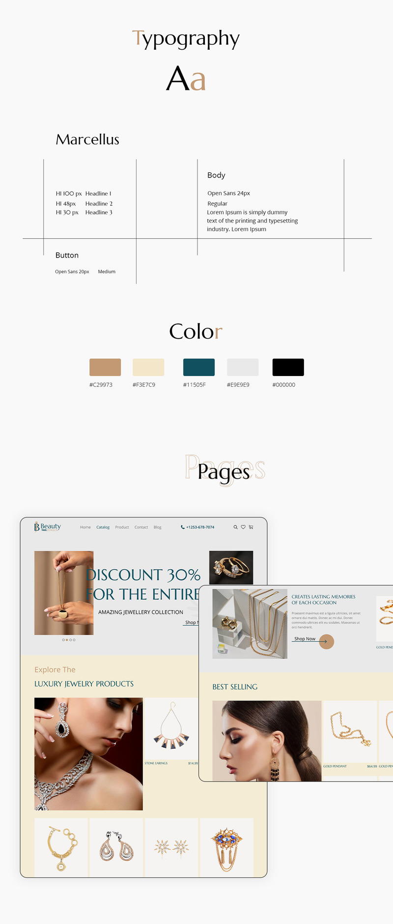 Shopify Jewelry E-commerce Template #364584 - TemplateMonster