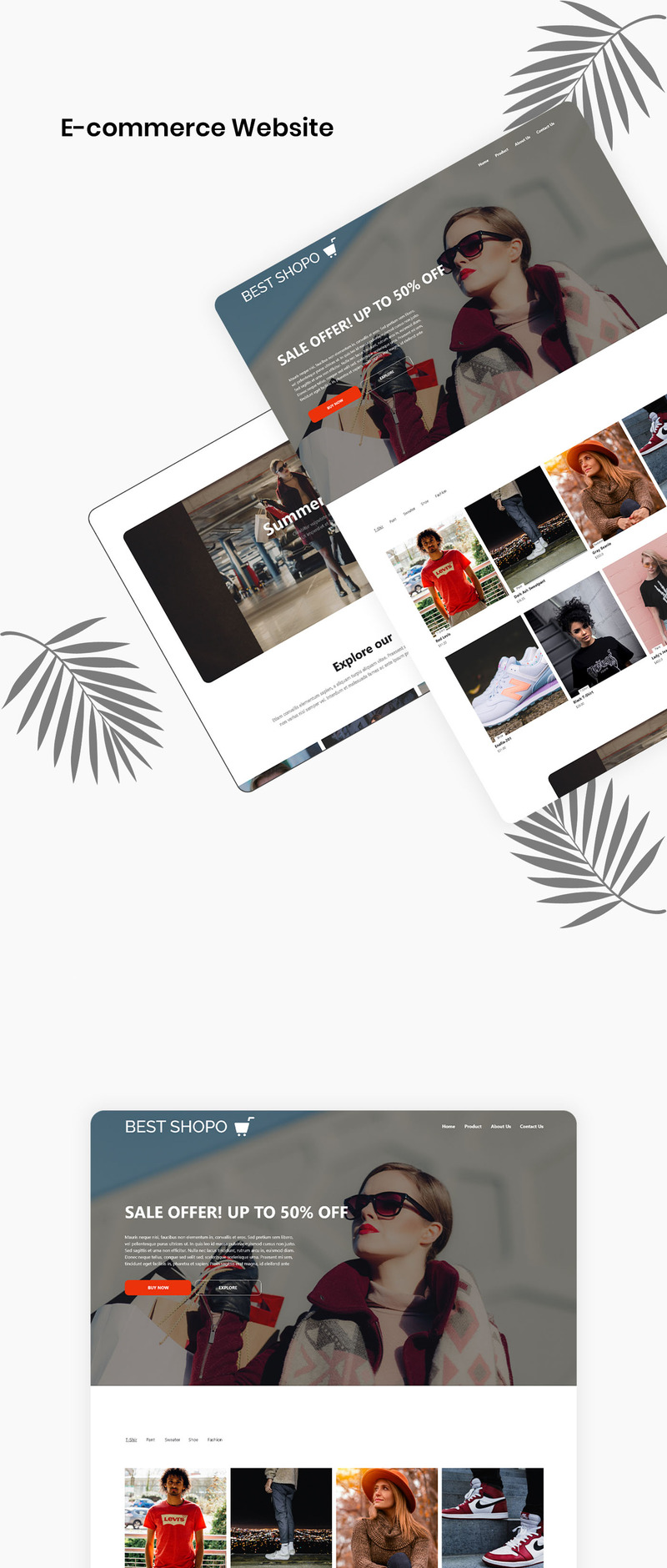 Free Ecommerce Website Template. #330074 - TemplateMonster