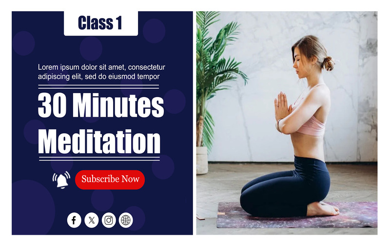 Yoga and Meditation YouTube Thumbnail - TemplateMonster