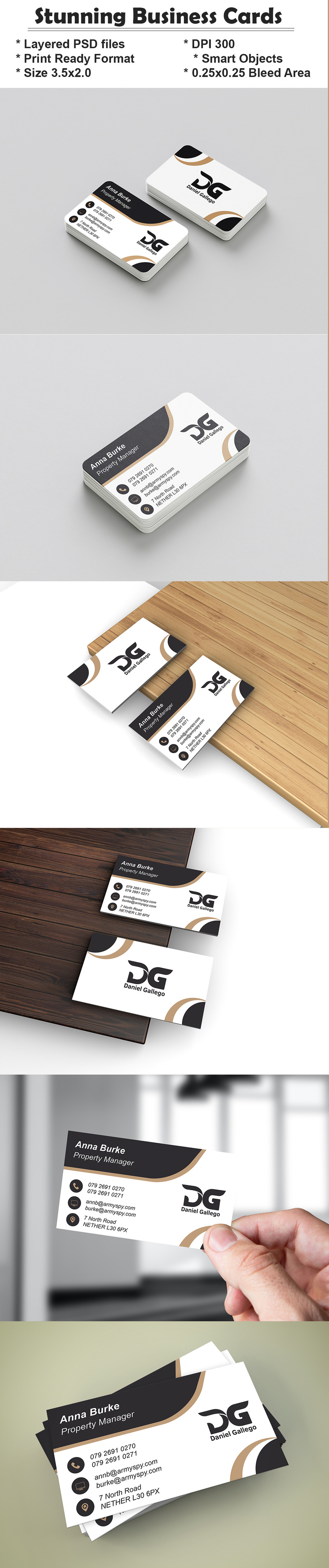 Stunning visiting Card - Ready to use - printable format
