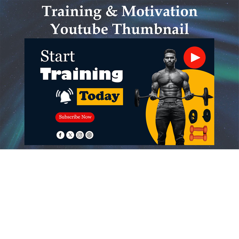 Motivational Video & Training - YouTube Thumbnail Design -007