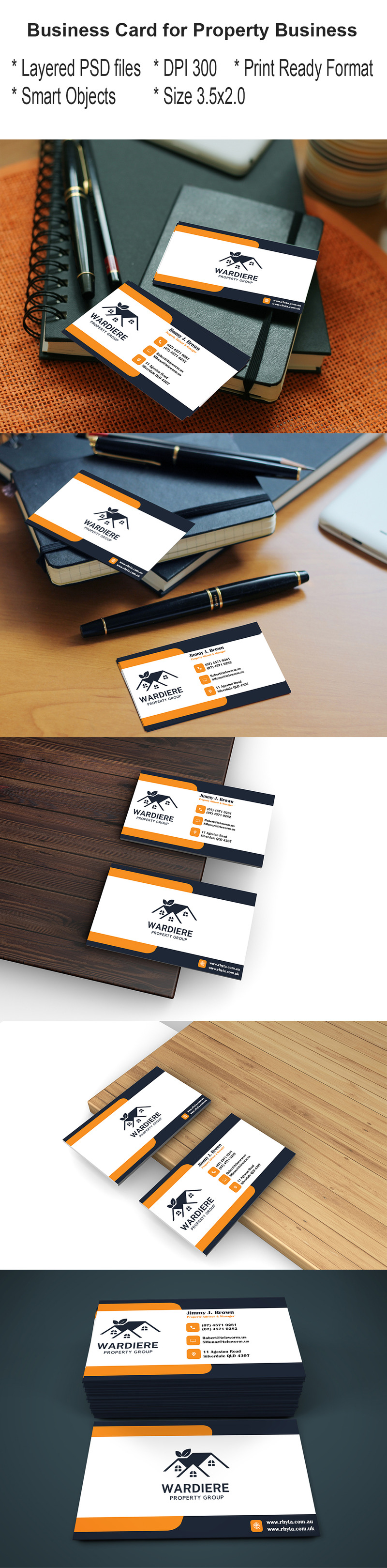 Business Card for Property Analyst - Visiting Card Template