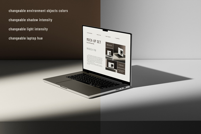 MacBook Pro Mock-up Set v.1 #330236 - TemplateMonster