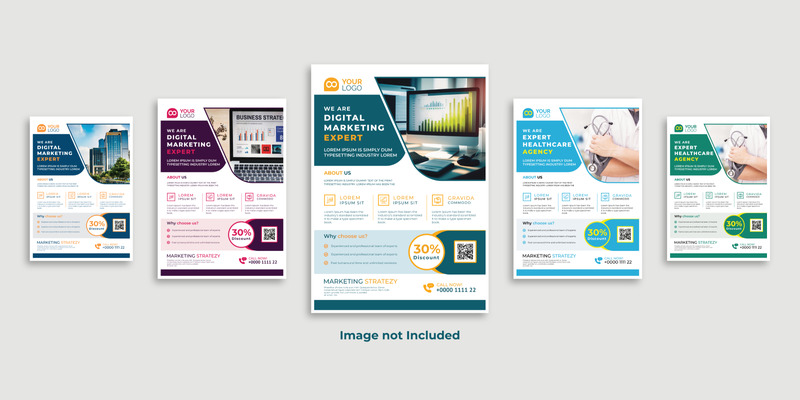 Multiple Flyer Design PSD Templates: Create Stunning Flyers in Minutes