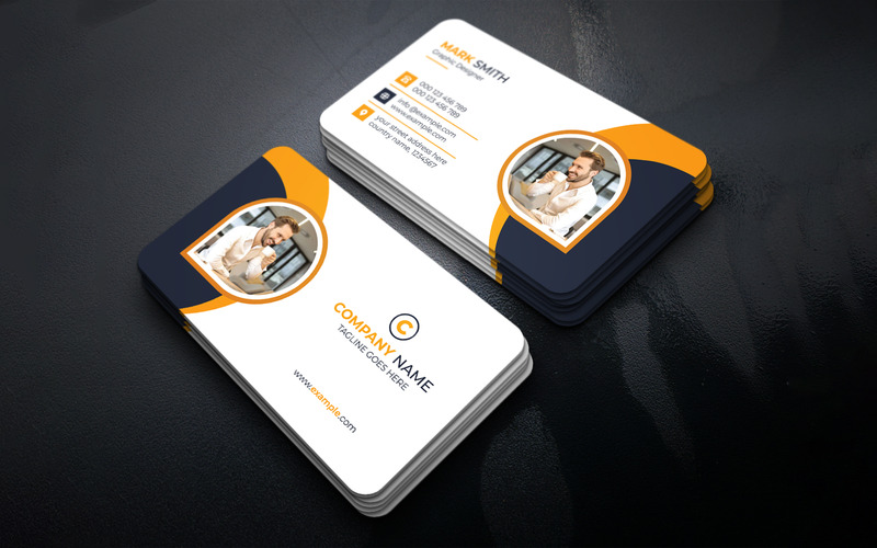Corporate Business Card Design Photoshop Template