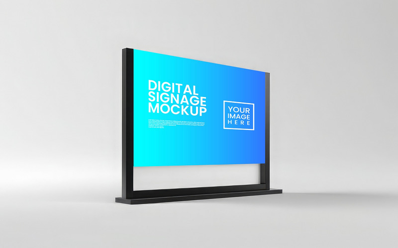 Digital Sign mockup Template V9 #382060 - TemplateMonster