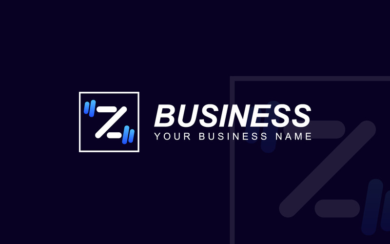 Vector Monogram Z logo design, monogram logo