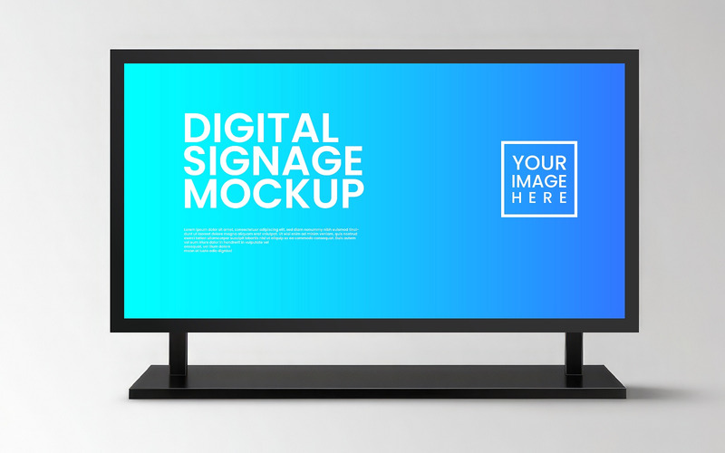 Digital Sign mockup Template V10 #382061 - TemplateMonster