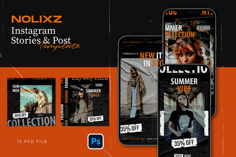 Hype Instagram Template - Nolixz #346086 - TemplateMonster