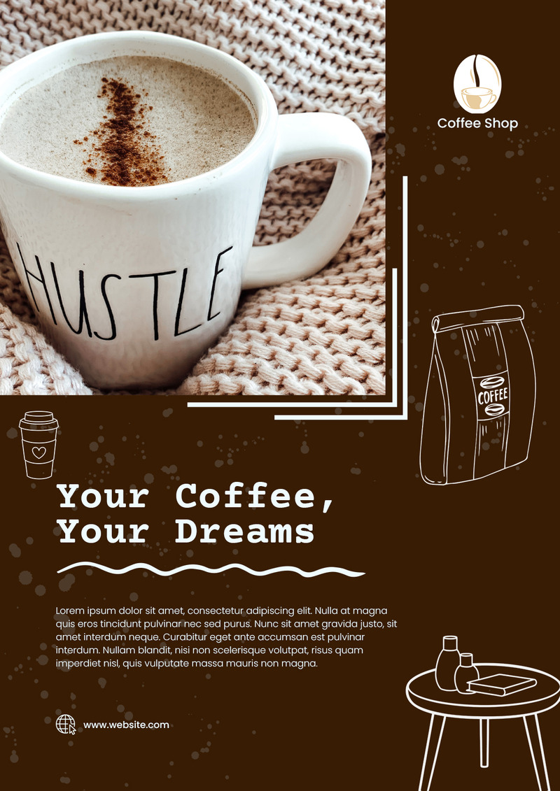 Coffee Shop Flyer PSD Template #507319 - TemplateMonster
