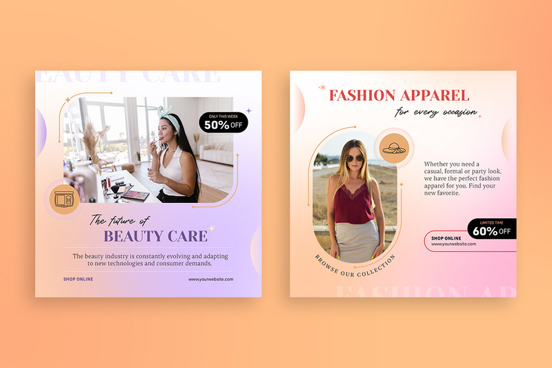 Beauty Care Banner Templates #364216 - TemplateMonster