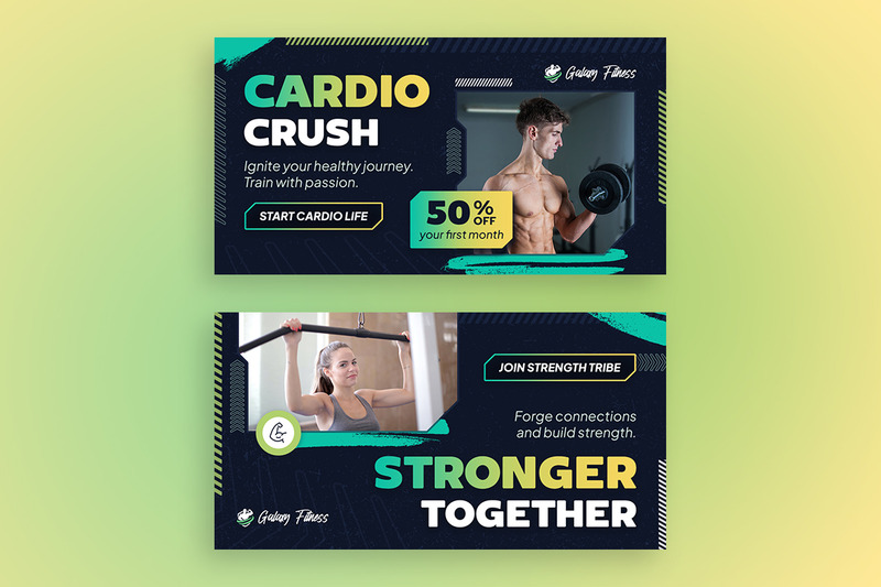 Fitness and Gym Facebook Post Templates - TemplateMonster