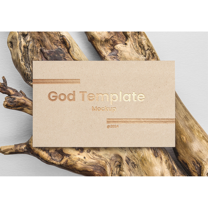 Gold Foil B-Card Mockup - Gold Foil B-Card Mockup