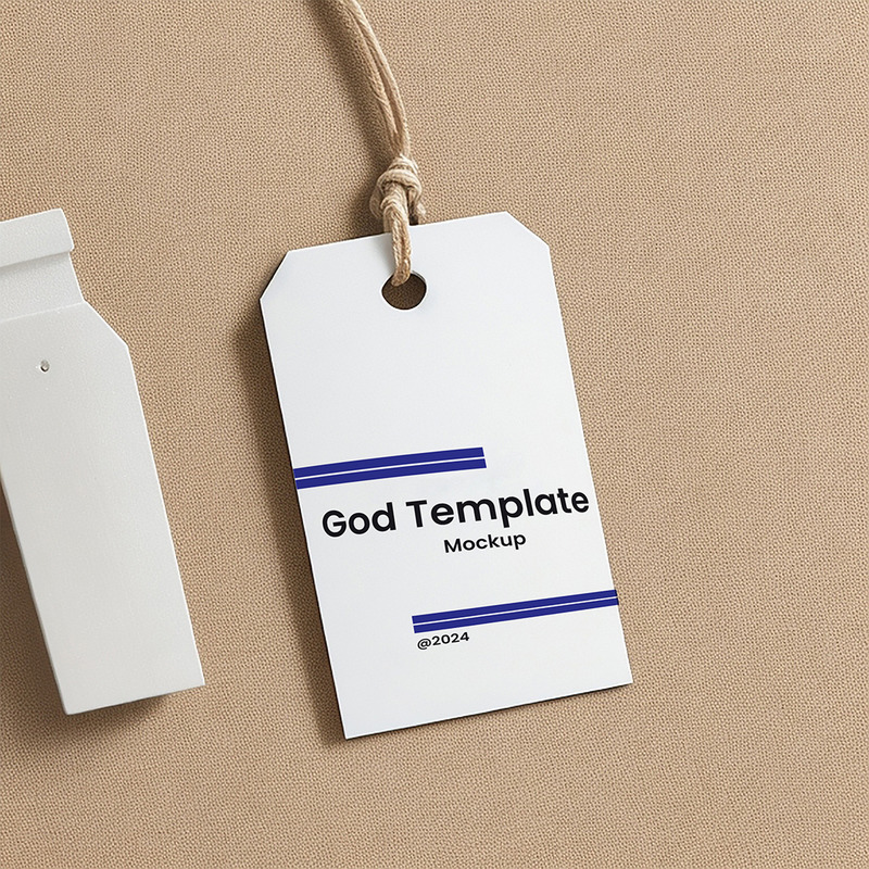 Label Tag Mockup - Label Tag Mockup #03 - TemplateMonster