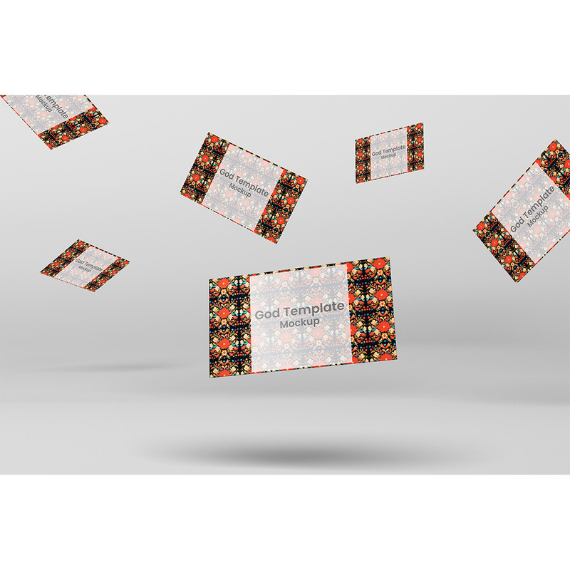 Business Card 4 Pack Mockup #370233 - TemplateMonster