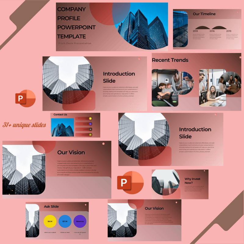 Company Profile PPT Template #344057 - TemplateMonster