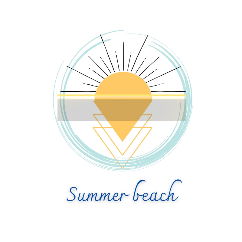 Summer Beach Logo For Tourism Industry - TemplateMonster