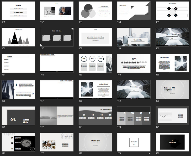 SİYAH İş Tema Paketi PowerPoint Sunumu - TemplateMonster