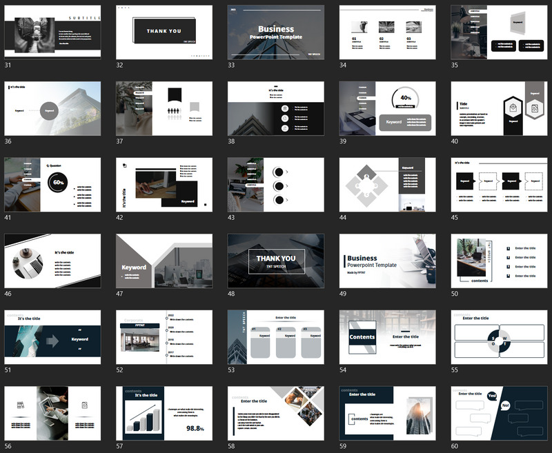 SİYAH İş Tema Paketi PowerPoint Sunumu - TemplateMonster