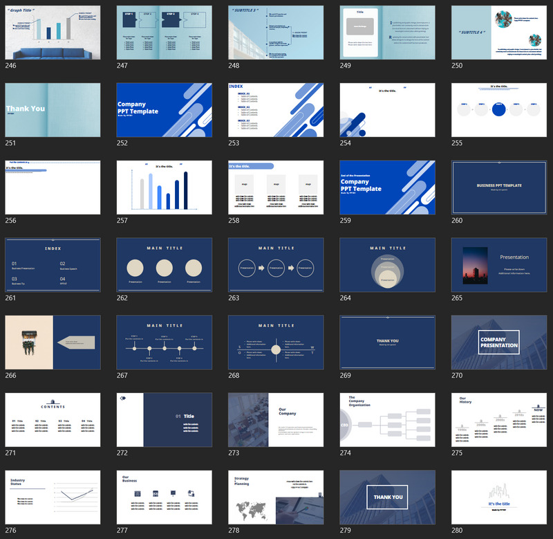 MAVİ İş Tema Paketi PowerPoint Sunumu - TemplateMonster