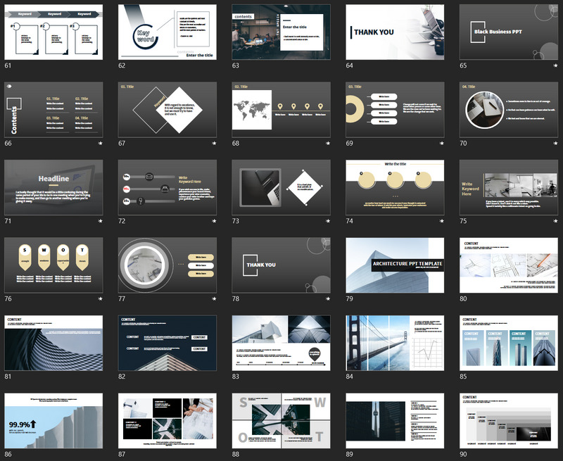 SİYAH İş Tema Paketi PowerPoint Sunumu - TemplateMonster