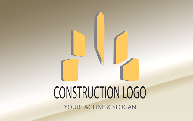 Creative Construction Company Logo #339595 - TemplateMonster