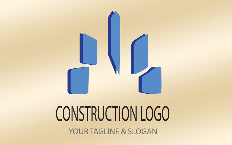Creative Construction Company Logo #339595 - TemplateMonster