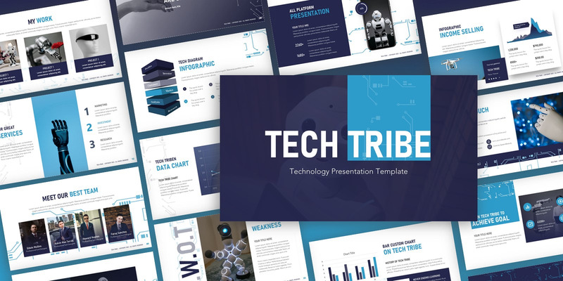 Tech Tribe Technology PowerPoint Presentation Template