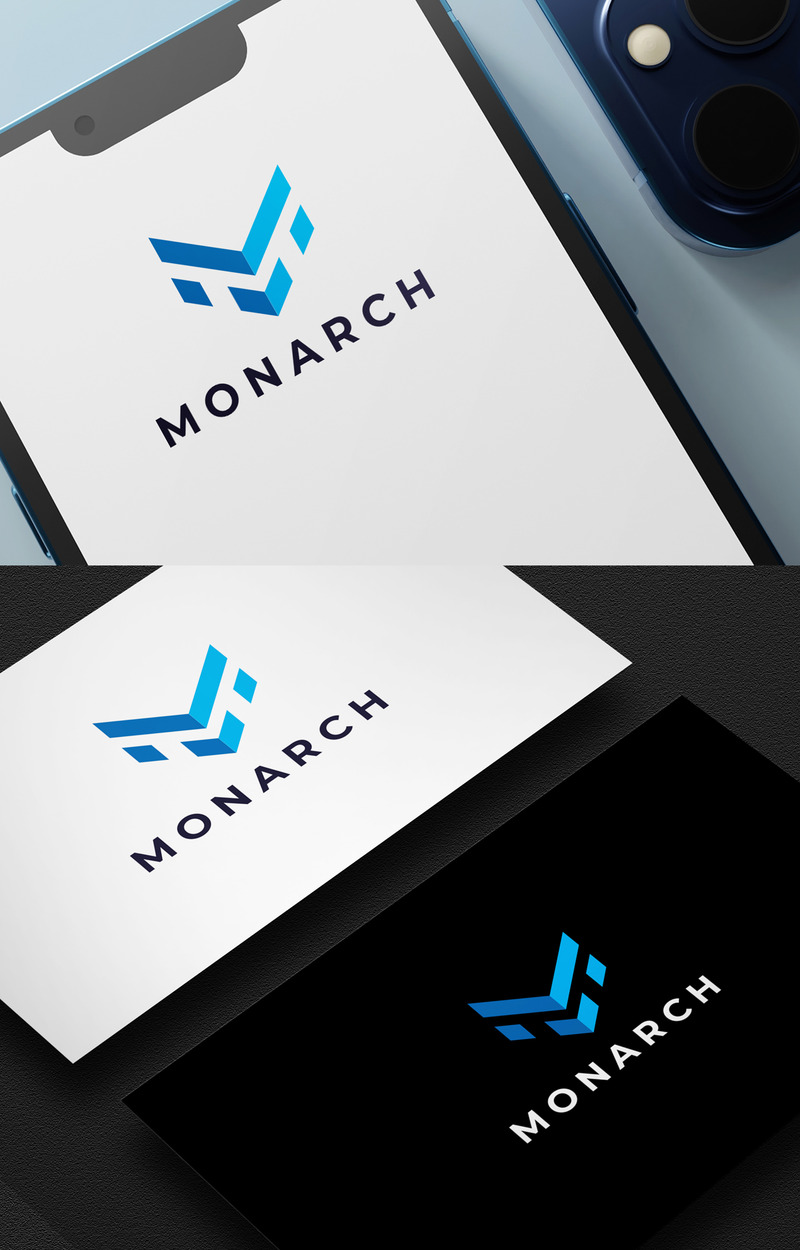 M Minimal Logo Design Template #346705 - TemplateMonster