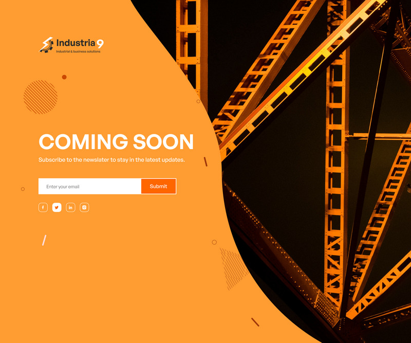 Industria9 - Factory, Industrial, and Building Construction Figma Template