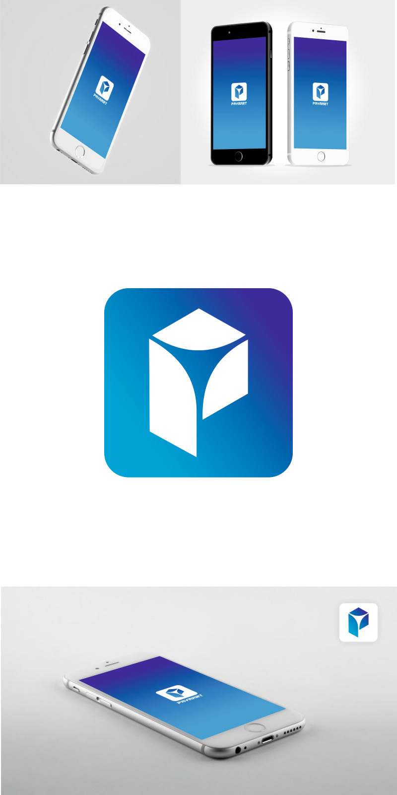 Paymart app Logo Mobile app Logo #345174 - TemplateMonster