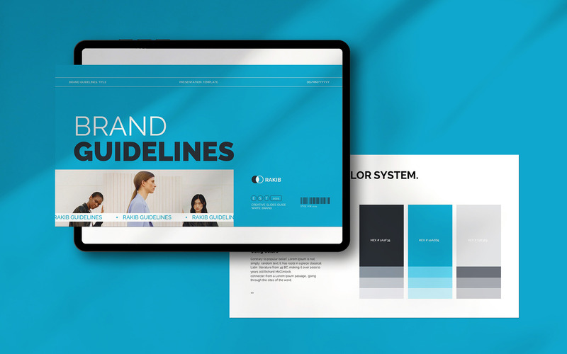 Branding Guidelines PowerPoint Template - TemplateMonster