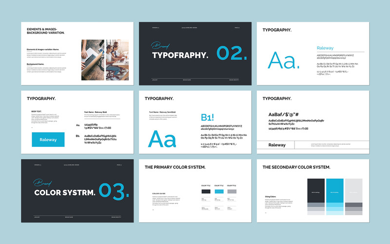 Branding Guidelines PowerPoint Template - TemplateMonster