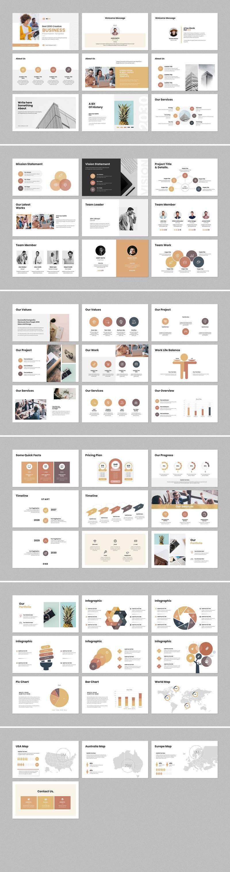 Layout do modelo de palestra comercial - TemplateMonster