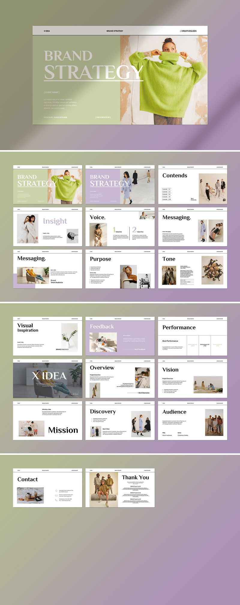 Brand Strategy PowerPoint #364220 - TemplateMonster