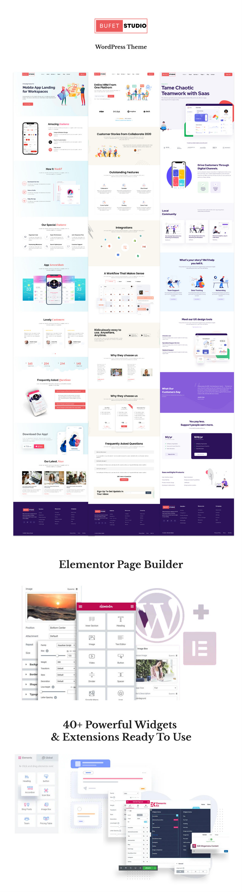 Bufet Studio - Multipurpose Software Development & Mobile App WordPress Theme