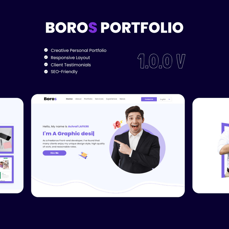 Boros - Creative Portfolio HTML Template - TemplateMonster