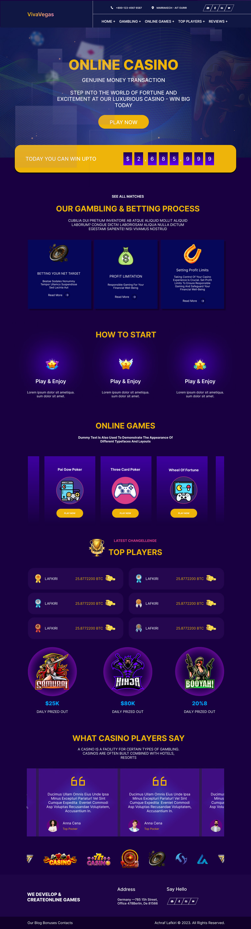 GameMaster - Casino and Gaming Figma Templates