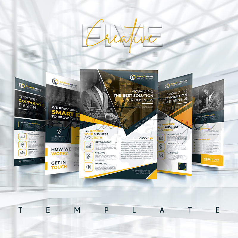 Creative Agency Corporate Business Flyer Template.